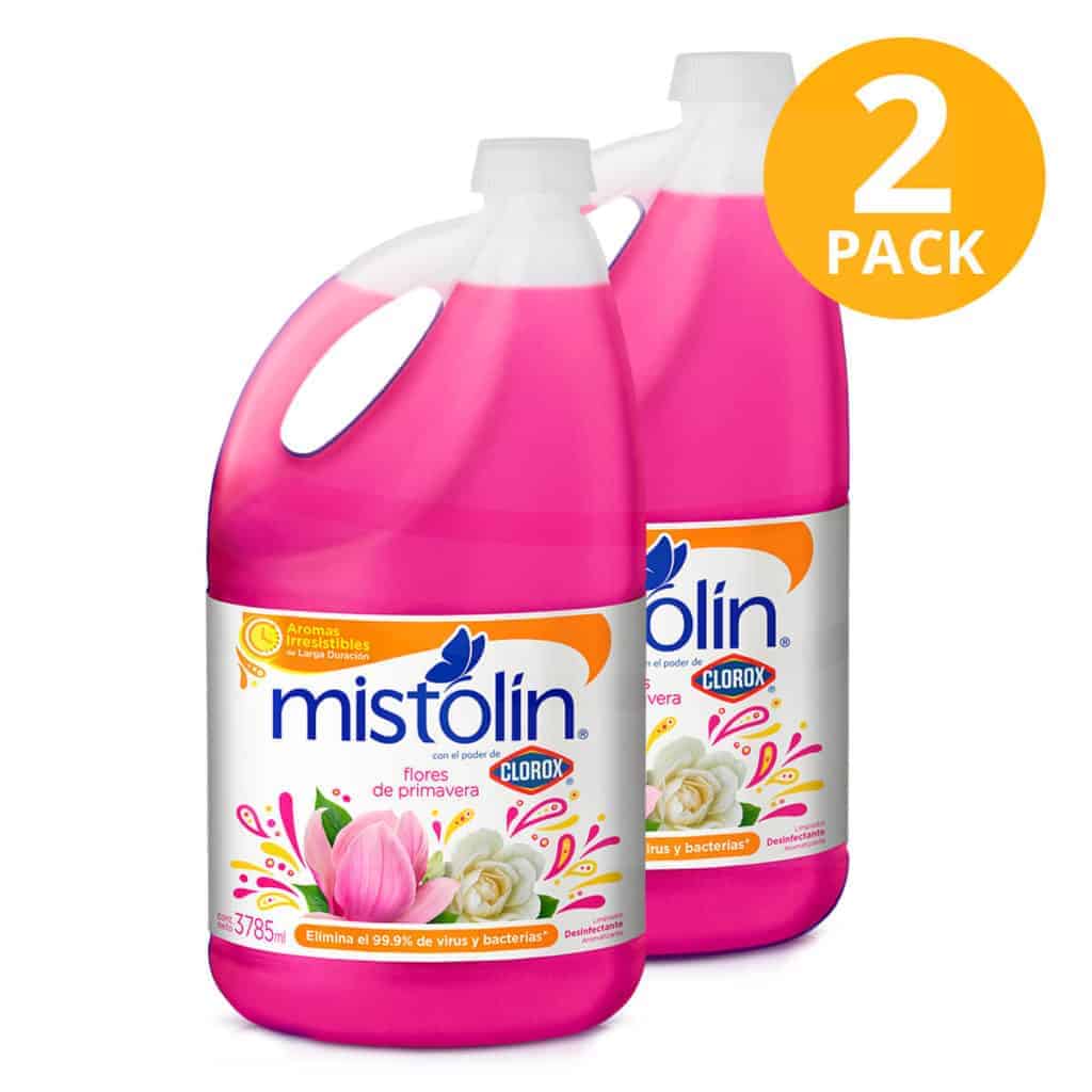 Mistolín Flores de Primavera, Limpiador Desinfectante, 1 Galón (Pack de ...