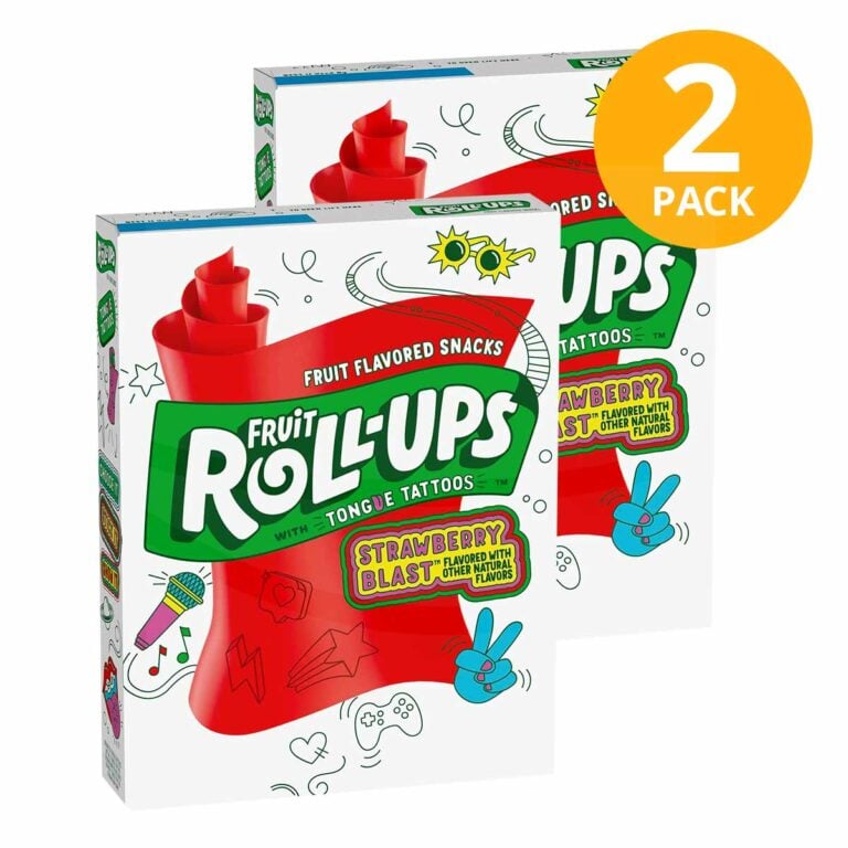 Fruit Roll-Ups, Strawberry Blast, 20 Rolls (Pack de 2 x 10 ...