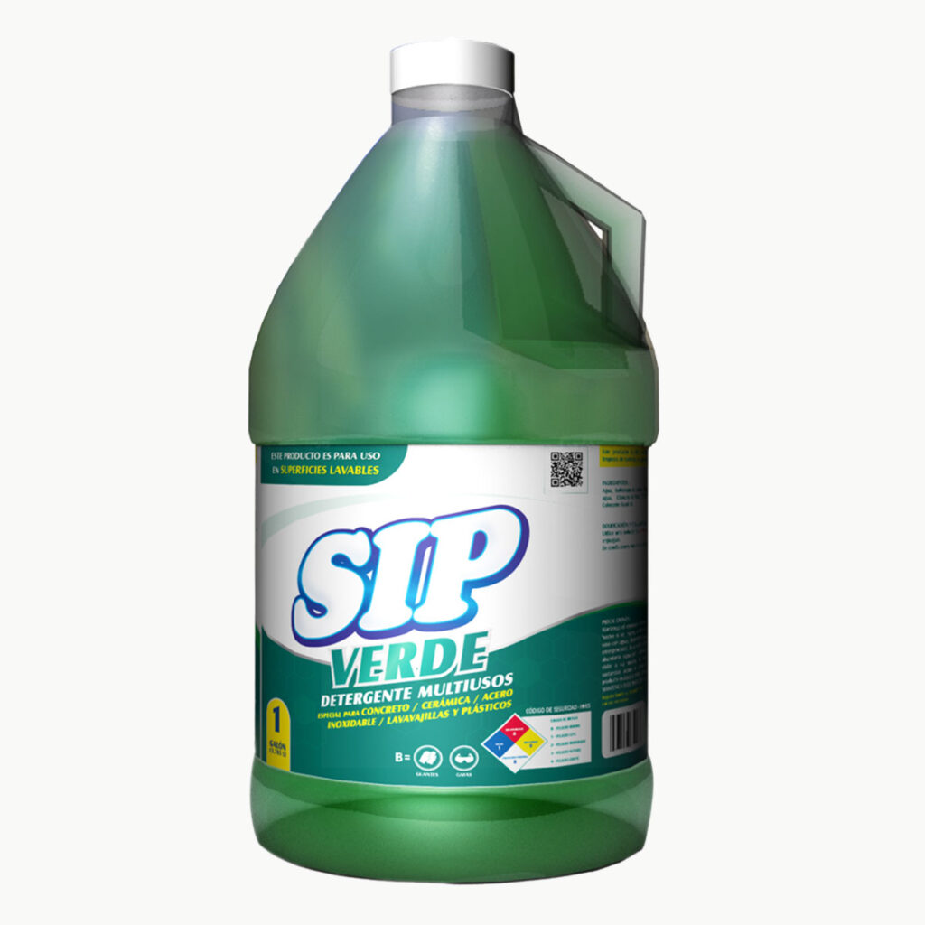 SIP Verde Detergente Líquido Multiusos, 1 Galón - Superunico - El ...