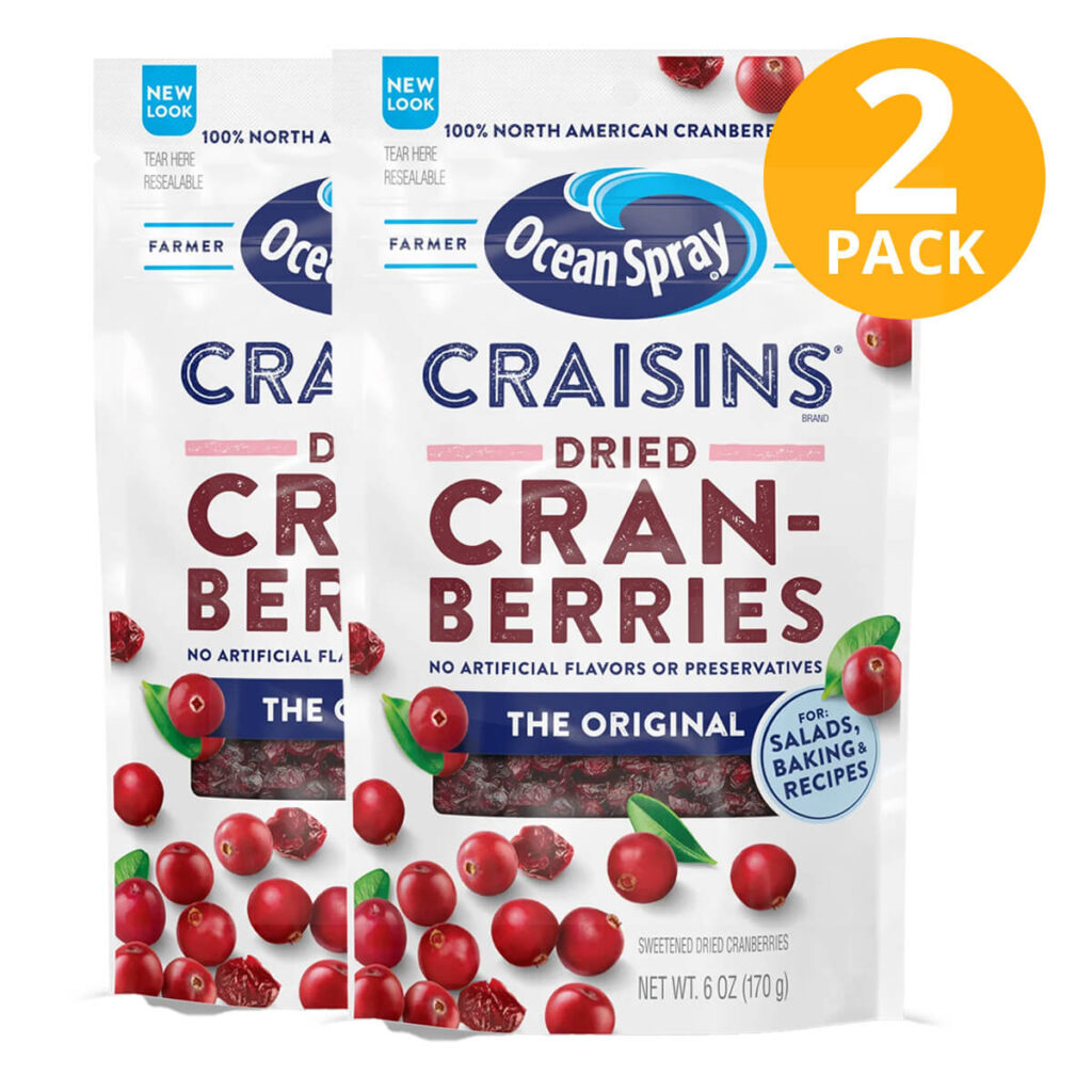 Cranberries Original, Ocean Spray Craisins, 170 gr (Pack de 2 ...