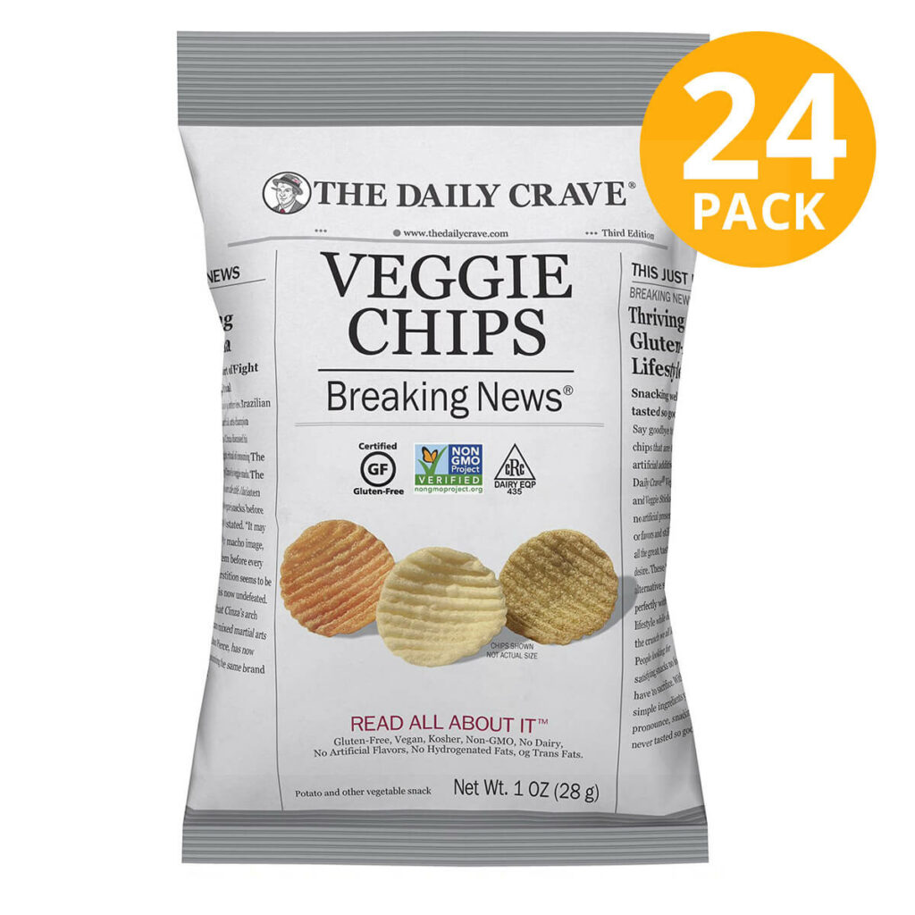 The Daily Crave, Veggie Chips, 1 OZ (Pack de 24) - Superunico - El ...