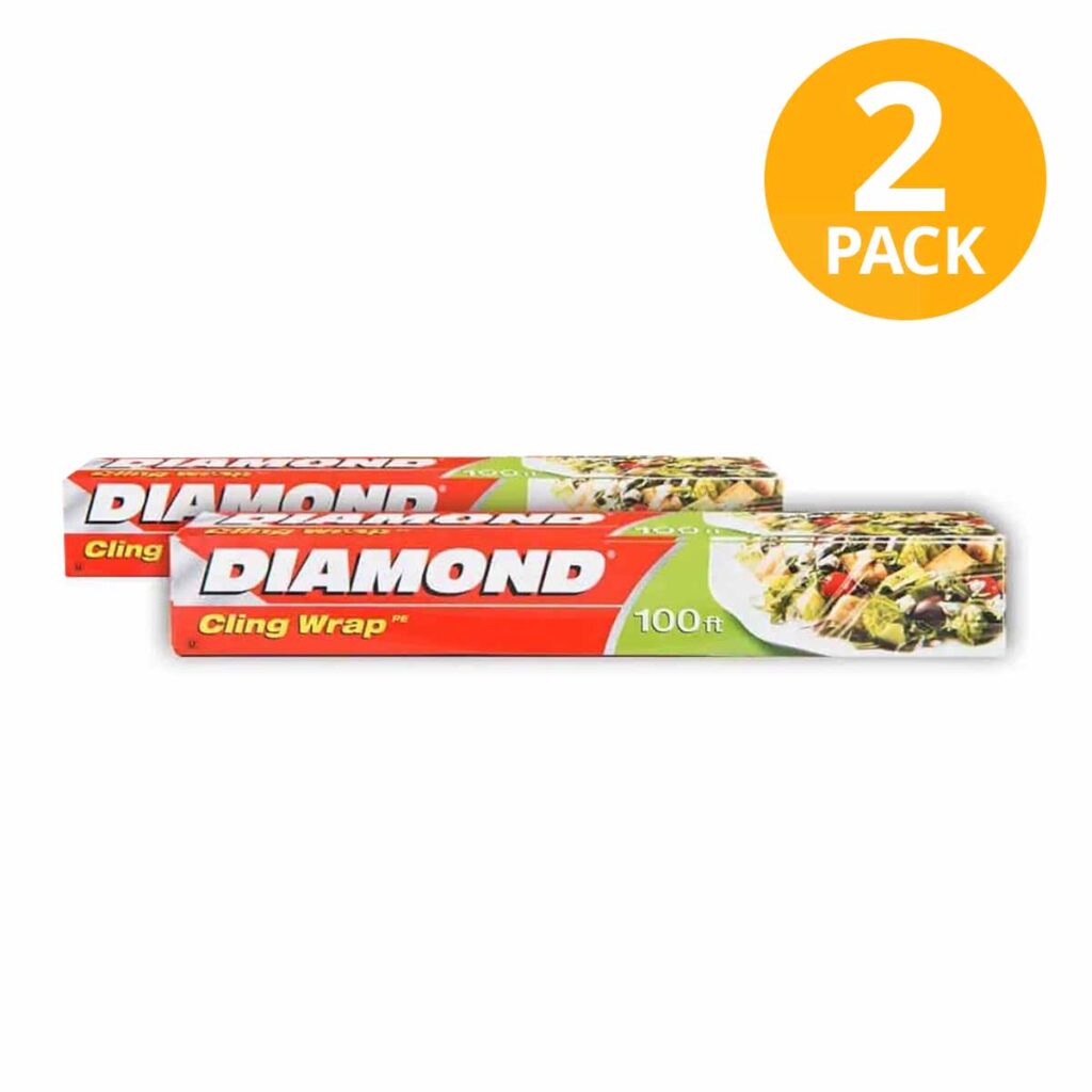 Diamond Plástico Adherente Cling Wrap, 100 ft (Pack de 2) - Superunico ...