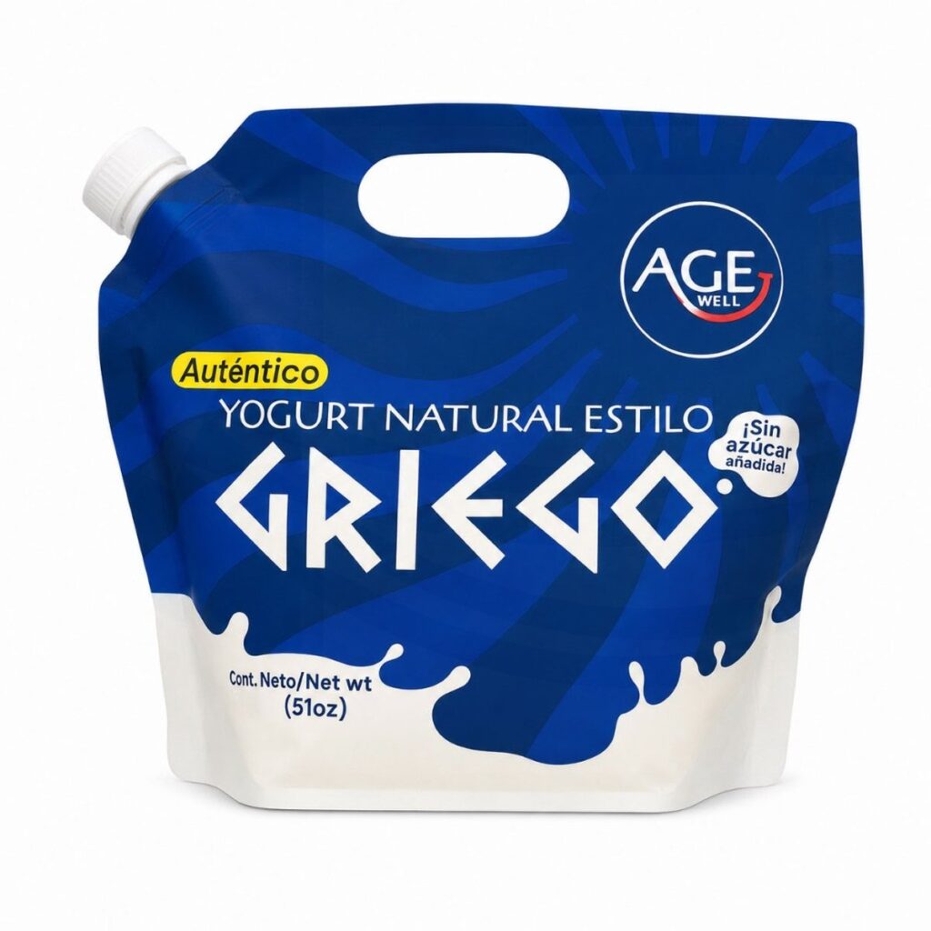 Yogurt Griego Natural Plain (Sin Azúcar Añadida) Age Well, 51 OZ ...