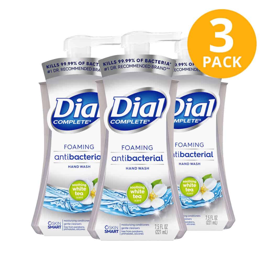 Dial Complete White Tea, Jabón de Manos Antibacterial, 7.5 OZ (Pack de ...