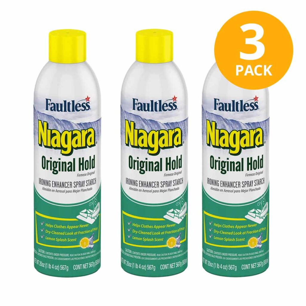 Niagara Spray Starch Plus Original, Almidón en Aerosol, 20 OZ (Pack de ...