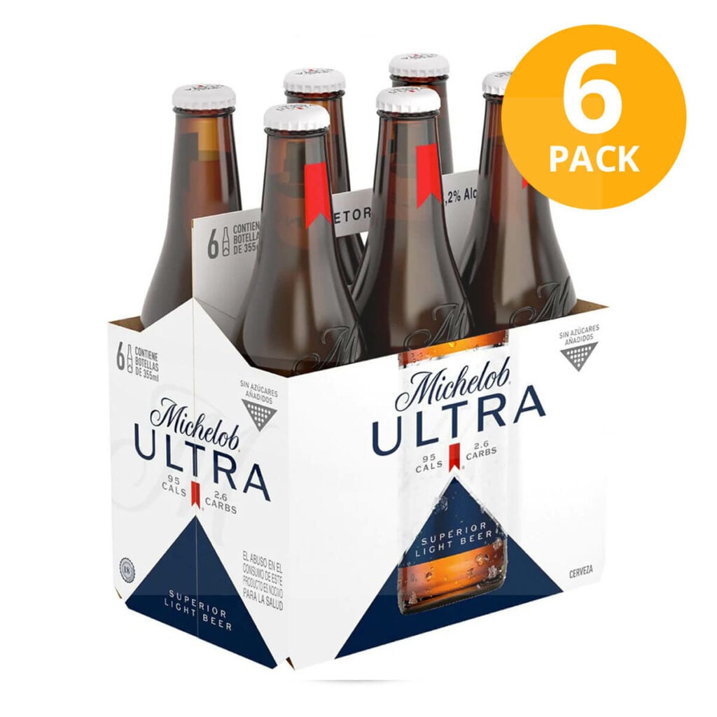 Michelob Ultra, Cerveza, Botella 355 ml (Pack de 6) - Superunico - El ...