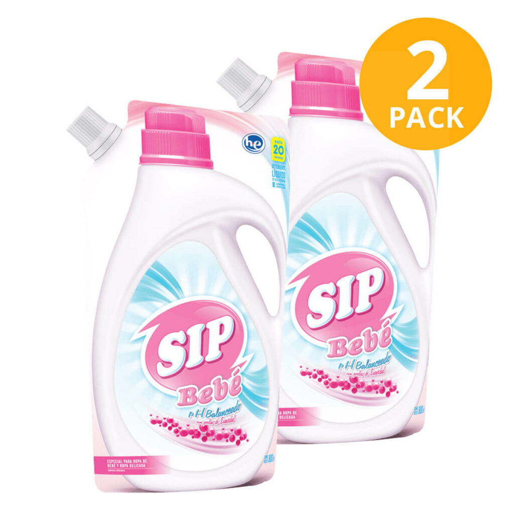 SIP Bebé Detergente Líquido, 800 ml (Pack de 2) - Superunico - El ...