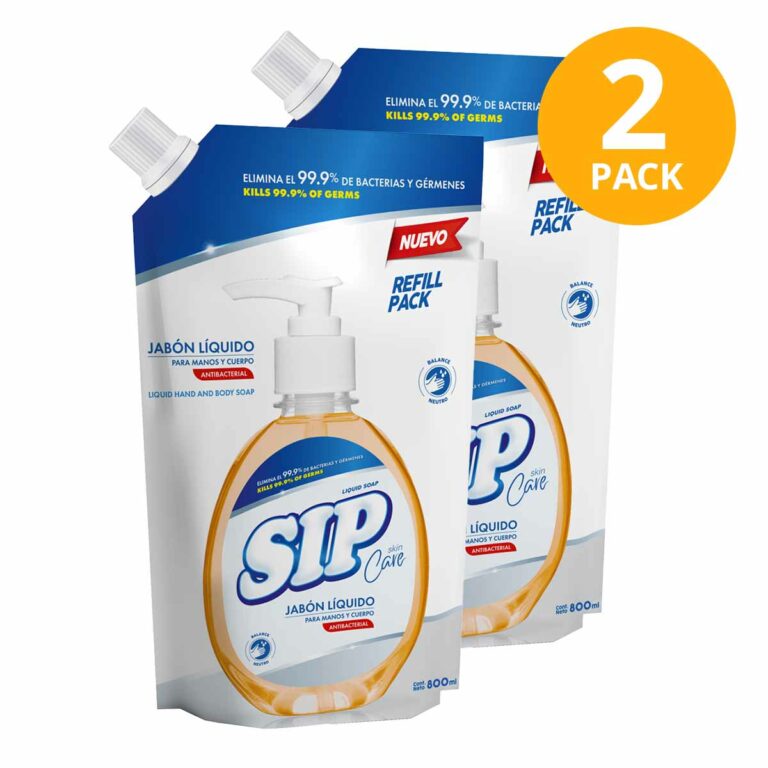 SIP Jabón Líquido para Manos y Cuerpo, Refill 800 ml (Pack de 2 ...