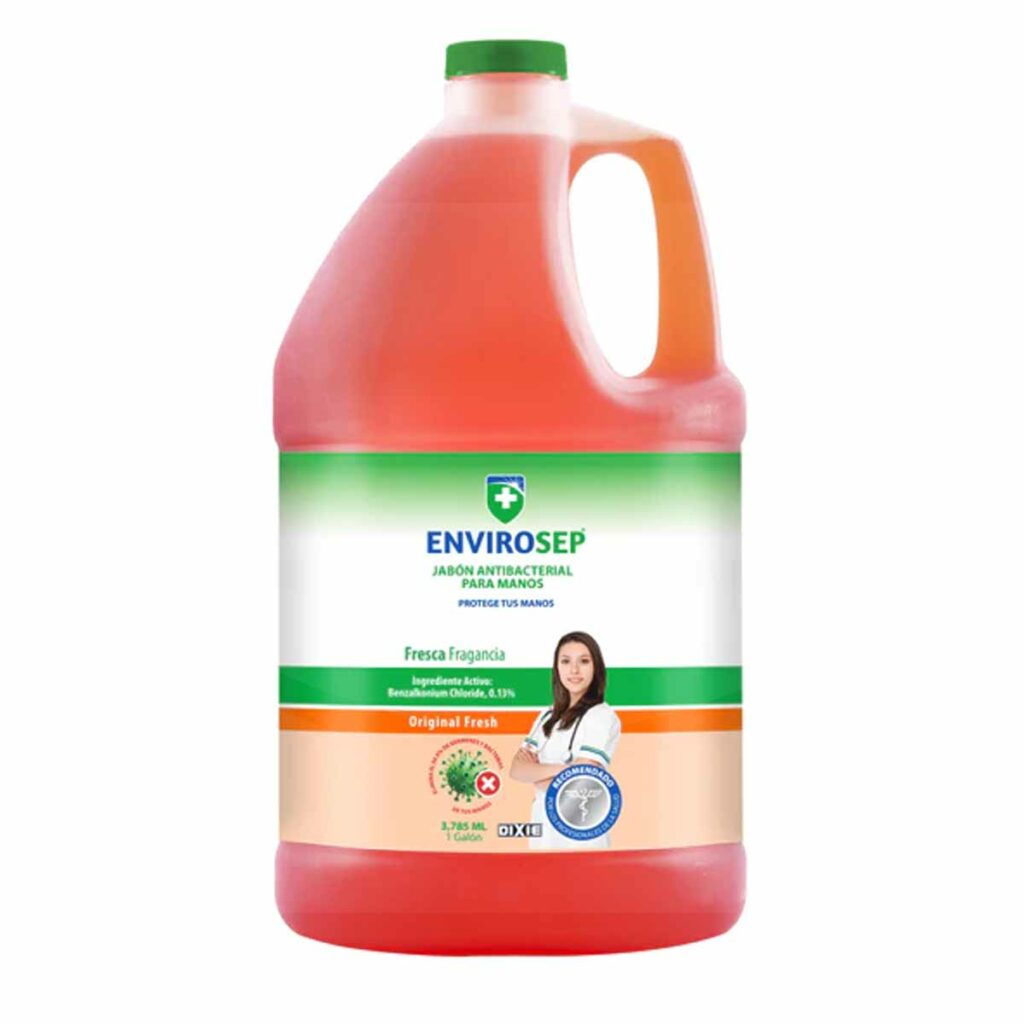 Envirosep Jabón Antibacterial para Manos, Original Fresh, Refill Galón ...