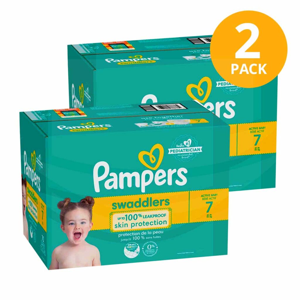 Pampers Swaddlers Talla 7, 44 Pañales (Pack de 2) - Superunico - El ...