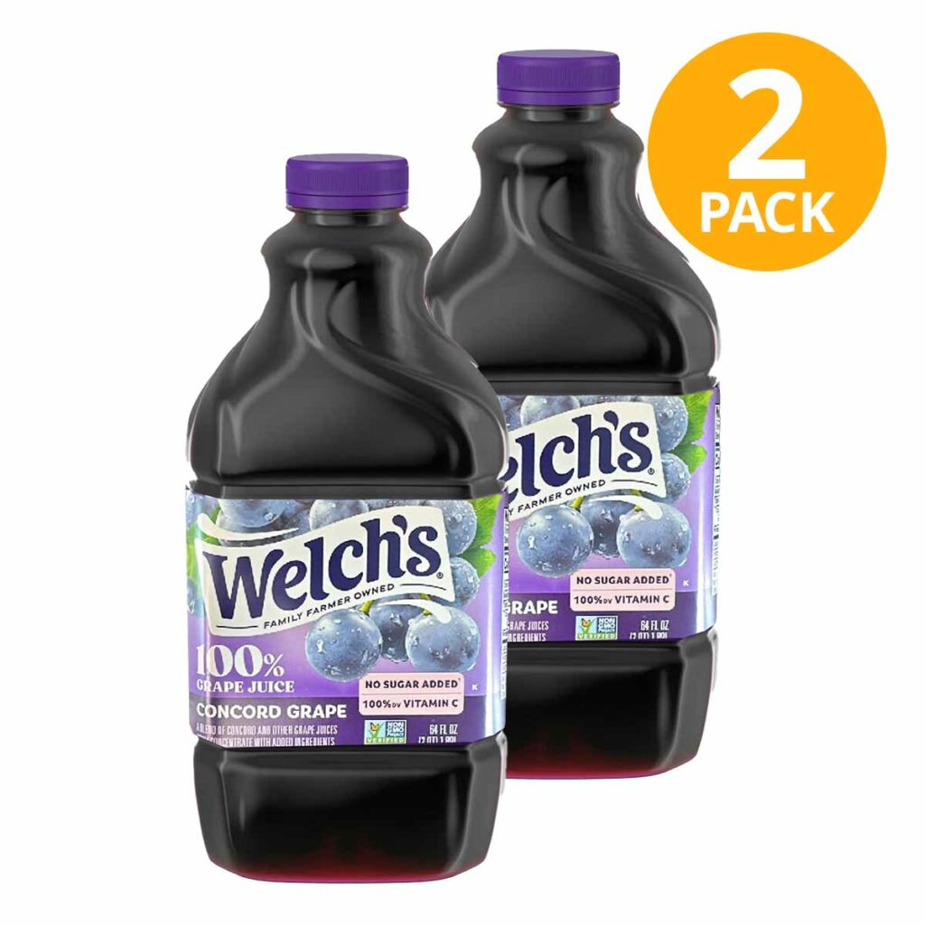 Welch, Jugo 100% Uva, 64 OZ (1.89 L) (Pack de 2) - Superunico - El ...