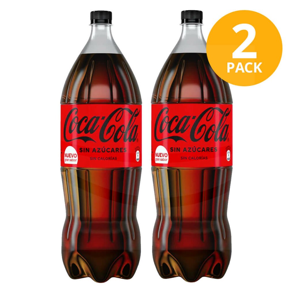 Coca Cola Zero, Sin Azúcar, Botella 2.25 L (Pack de 2) - Superunico ...