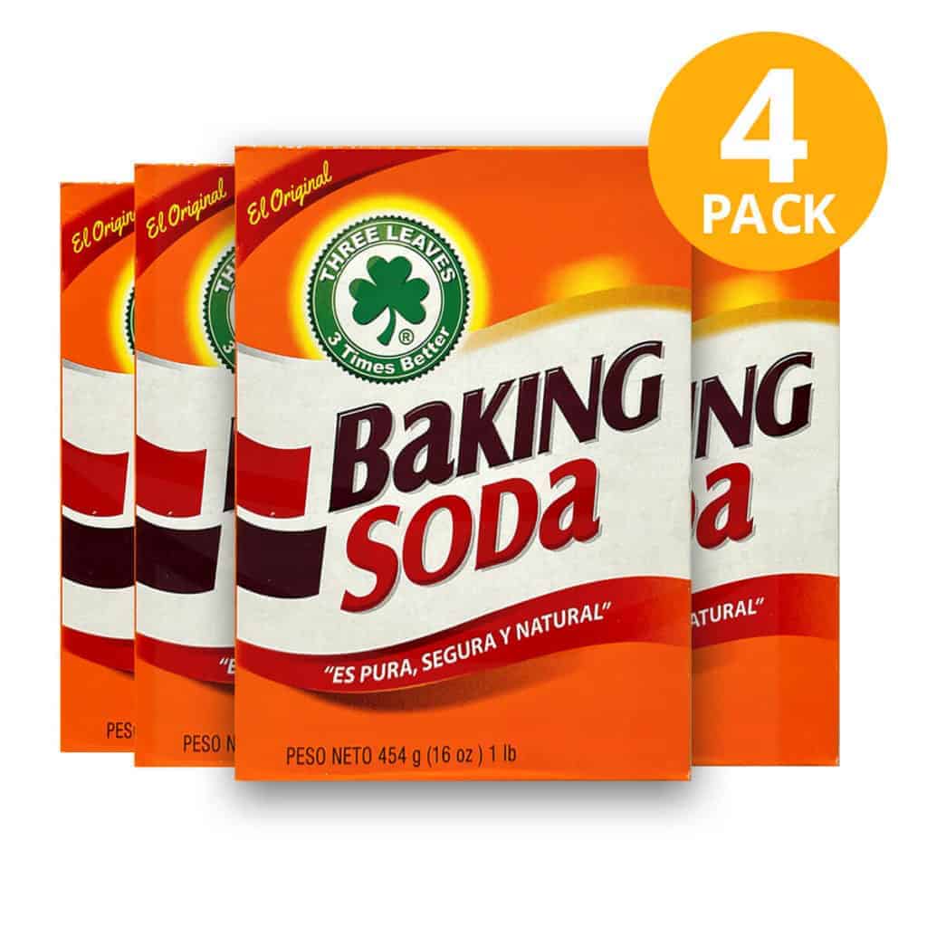 Bicarbonato Baking Soda, Three Leaves, 16 OZ (Pack de 4) - Superunico ...
