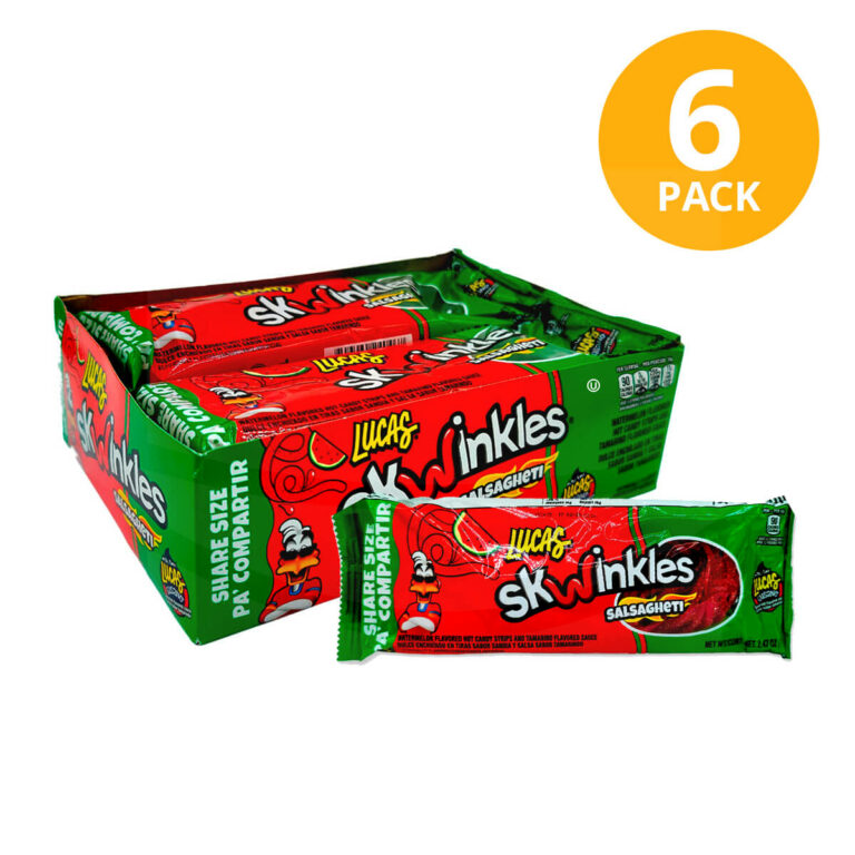 Lucas Skwinkles Salsagheti, Sabor Sandía, 70 gr (Pack de 6 ...