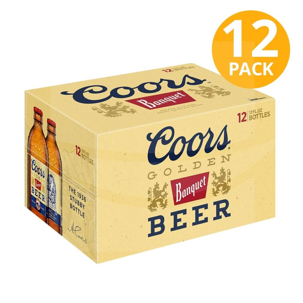 Coors Golden Banquet, Cerveza, Botella 12 OZ (Pack de 12) - Superunico ...