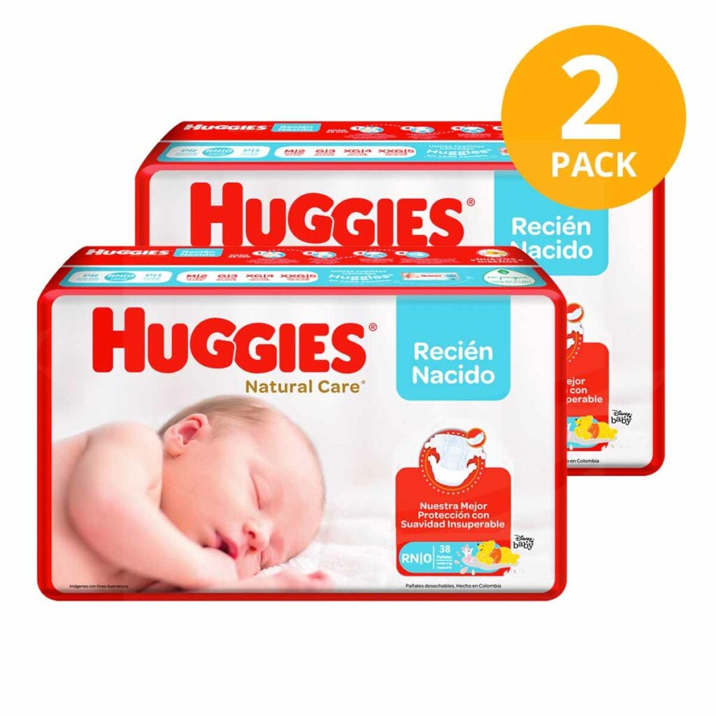 Huggies Primeros 100 Días, Recién Nacido, 76 Pañales (Pack de 2 x 38 ...