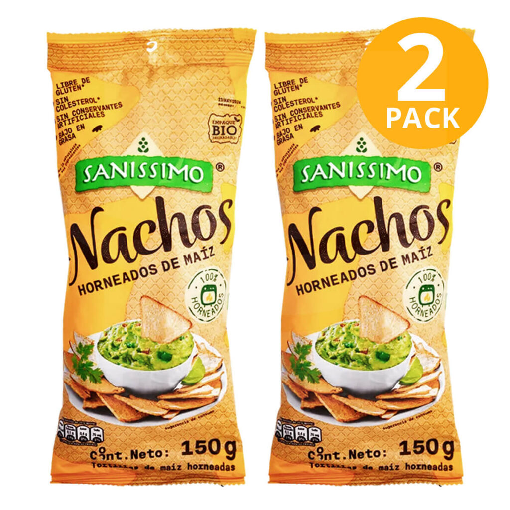 Nachos Horneados de Maíz, Sanissimo, 150 gr (Pack de 2) - Superunico ...