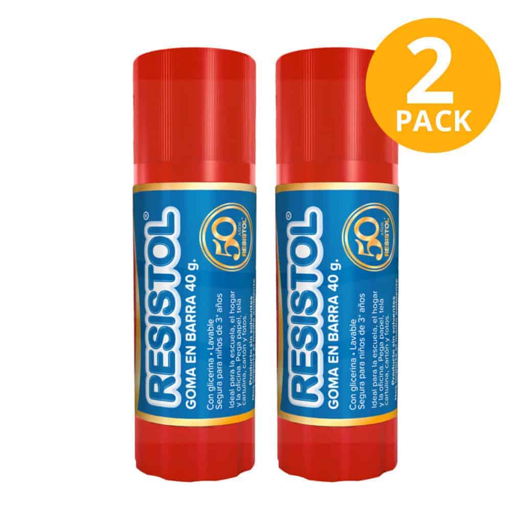 Resistol, Goma Escolar en Barra, 40 gr (Pack de 2) - Superunico - El ...