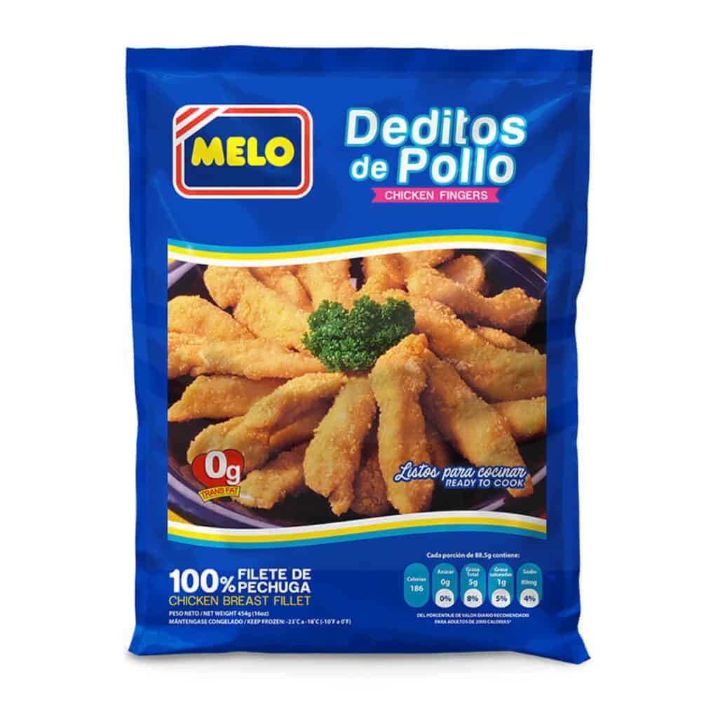 Deditos de Pollo Apanados (Chicken Fingers), Melo, 16 OZ - Superunico ...