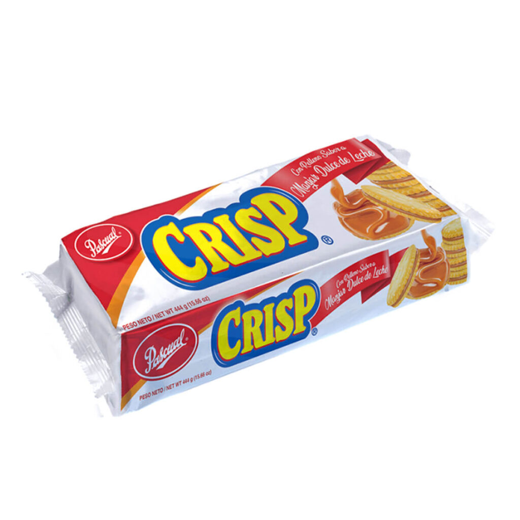 Galletas Crisp con Relleno Manjar Dulce de Leche, 12 Paquetitos ...