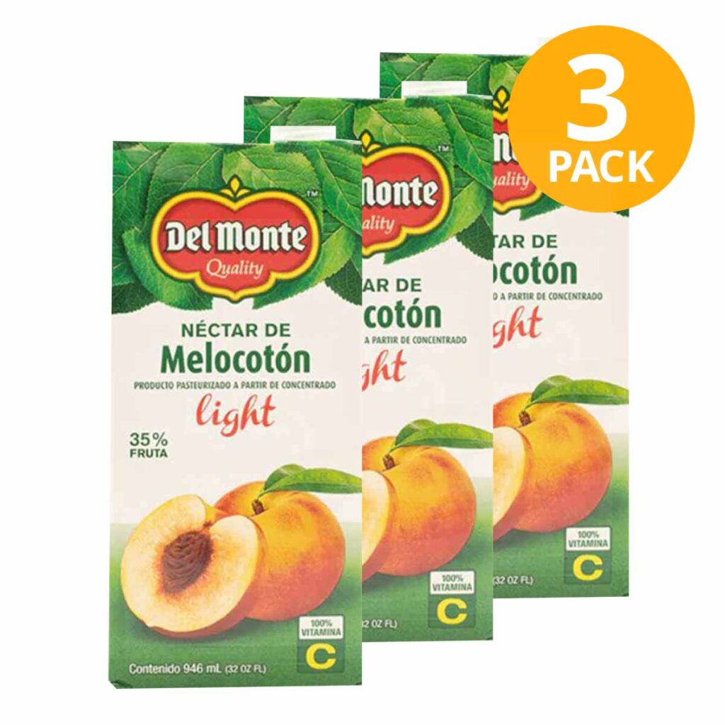 Del Monte Light, Néctar de Melocotón 946 ml (Pack de 3) - Superunico ...