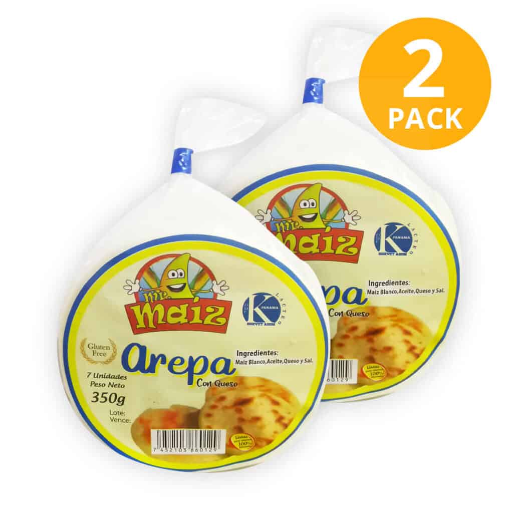 Mr Maíz, Arepa con Queso, 7 Unidades (Pack de 2) - Superunico - El ...