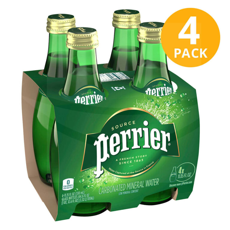 Perrier Agua Mineral con Gas, 330 ml (Pack de 4) - Superunico - El ...