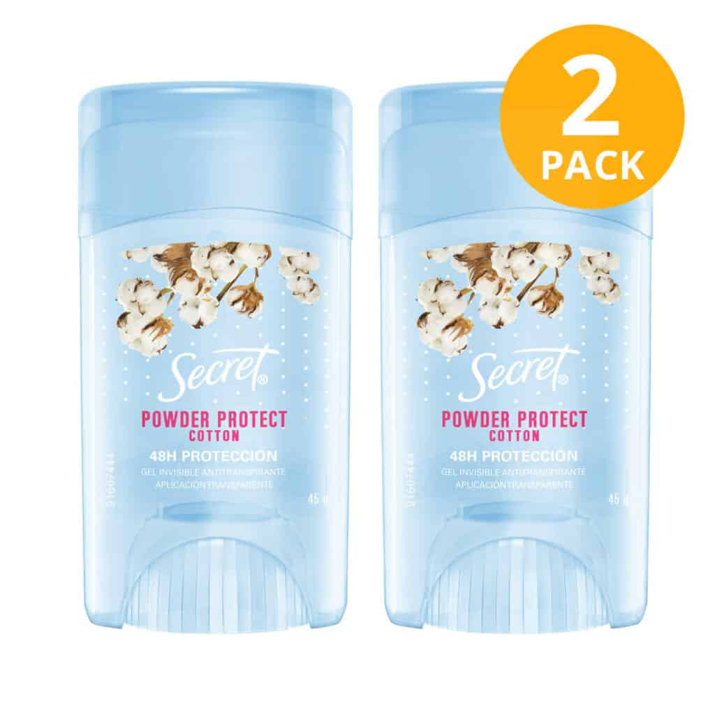 Secret Powder Protect Cotton Gel Invisible, Desodorante 45 gr (Pack de ...