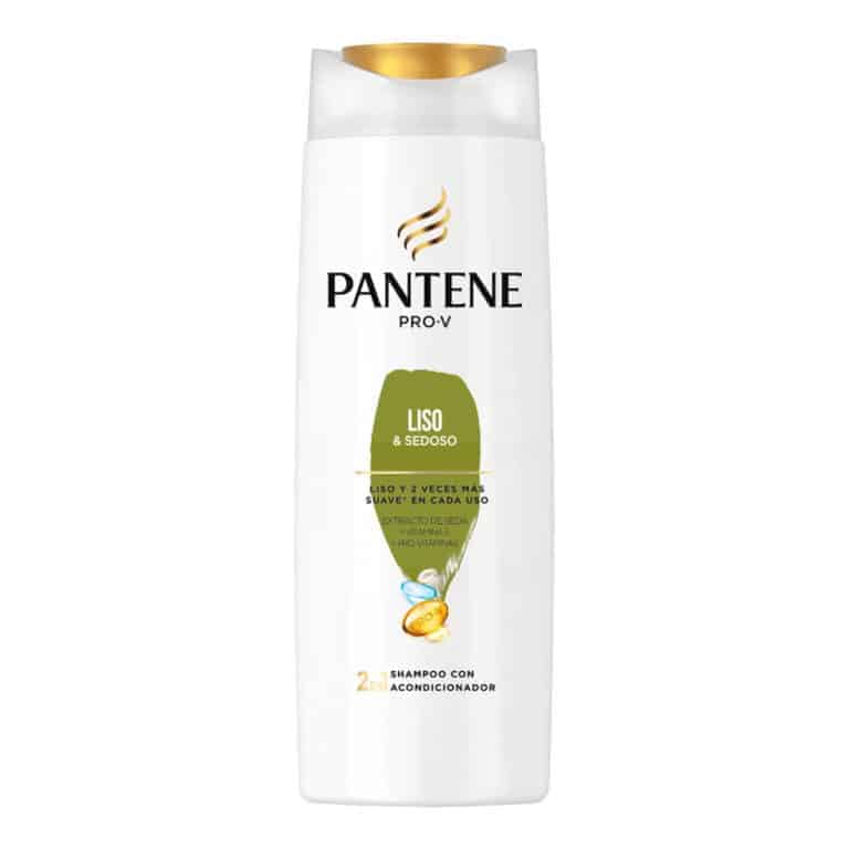 Pantene Pro-V Shampoo con Acondicionador 2 en 1, Liso y Sedoso, 400 ml ...