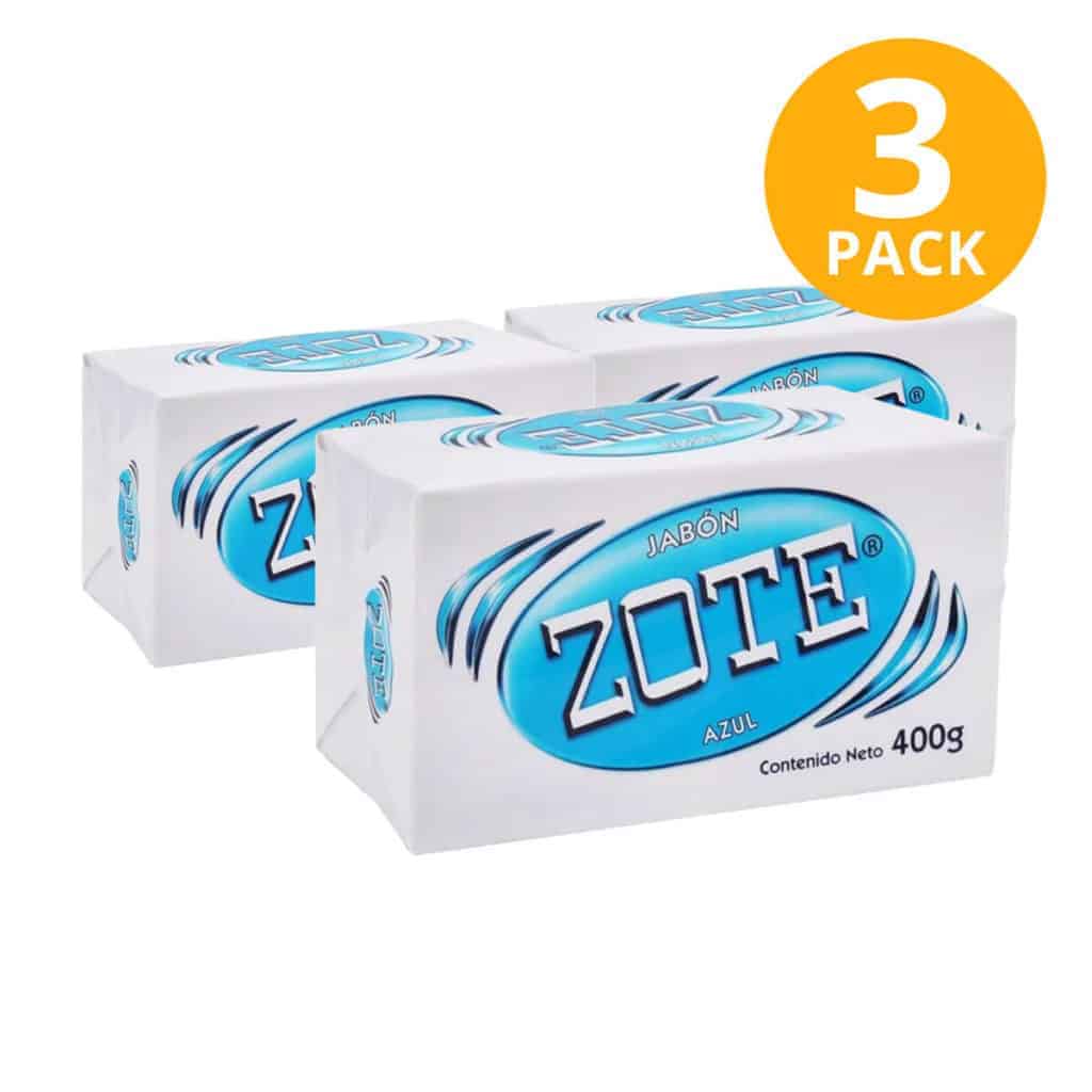 Jabón ZOTE, Azul 400 gr (Pack de 3) - Superunico - El Supermercado 100% ...