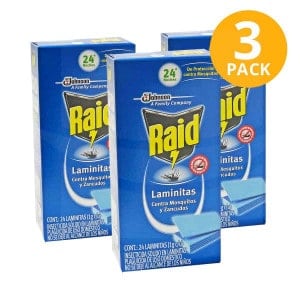 Raid Repuesto 72 Laminitas Insecticida Eléctrico (Pack de 3 x 24 ...