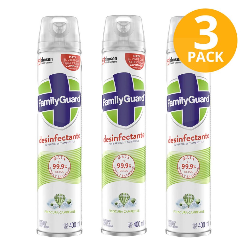 Family Guard, Spray Desinfectante y Eliminador de Olores, Frescura ...