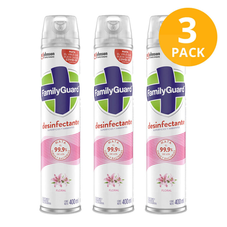 Family Guard, Spray Desinfectante y Eliminador de Olores, Floral 400 ml ...
