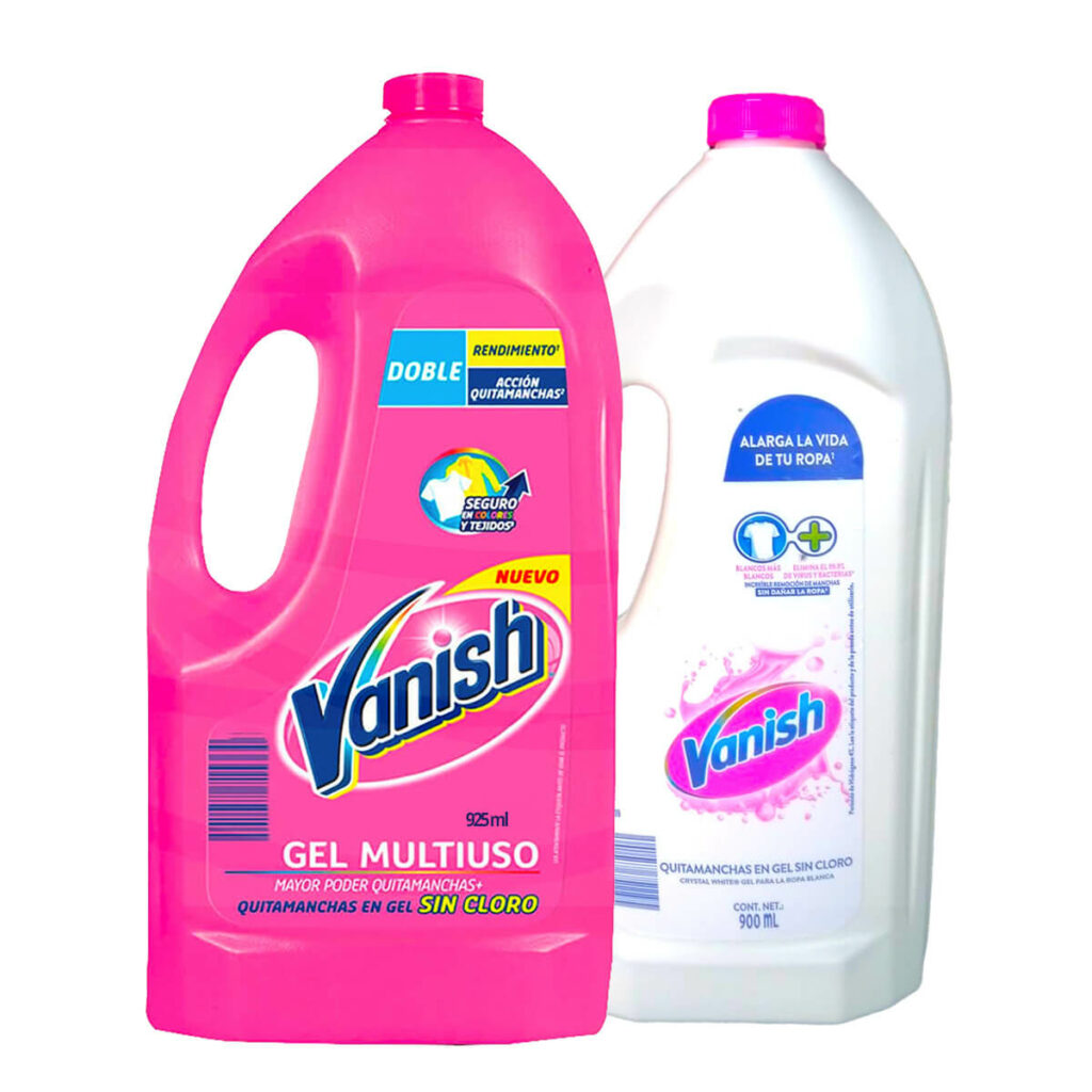 Vanish Líquido Pink 925 ml + Líquido White 900 ml Gel Multiuso ...