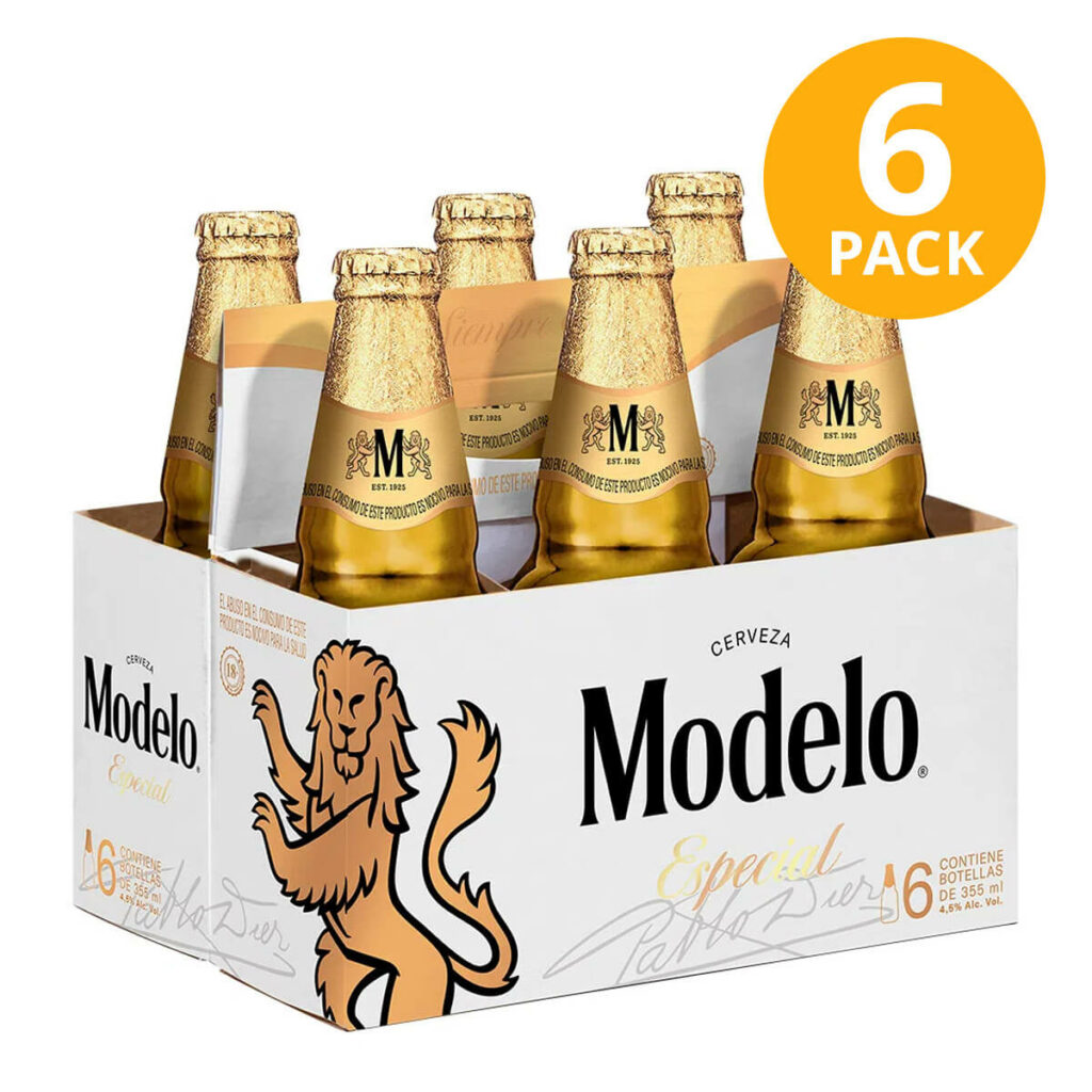 Modelo Especial, Cerveza, Botella 355 ml (Pack de 6) - Superunico - El ...