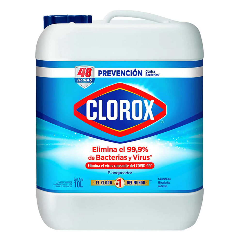 Clorox Blanqueador Original, Cloro, 10 L - Superunico - El Supermercado ...