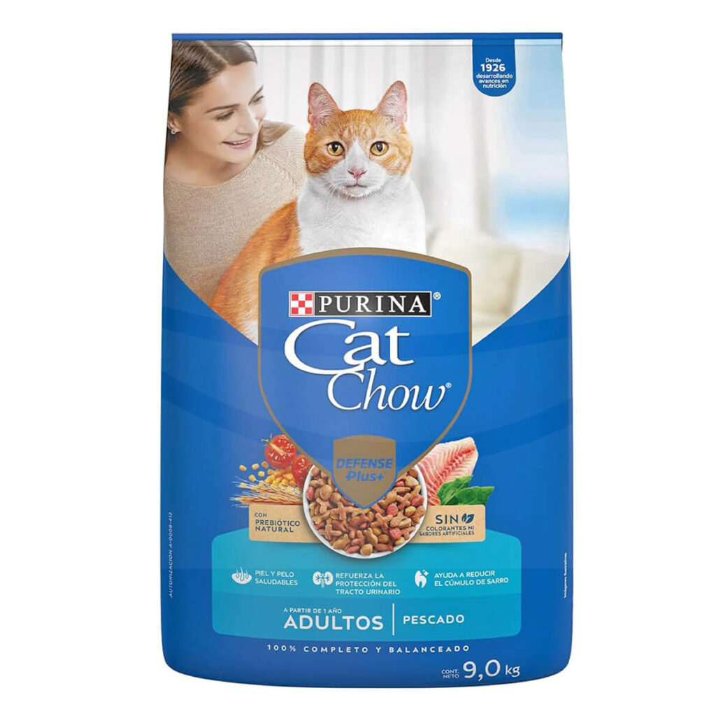 Purina Cat Chow Adultos, Sabor Pescado, 9 kg (19.84 lb) - Superunico ...