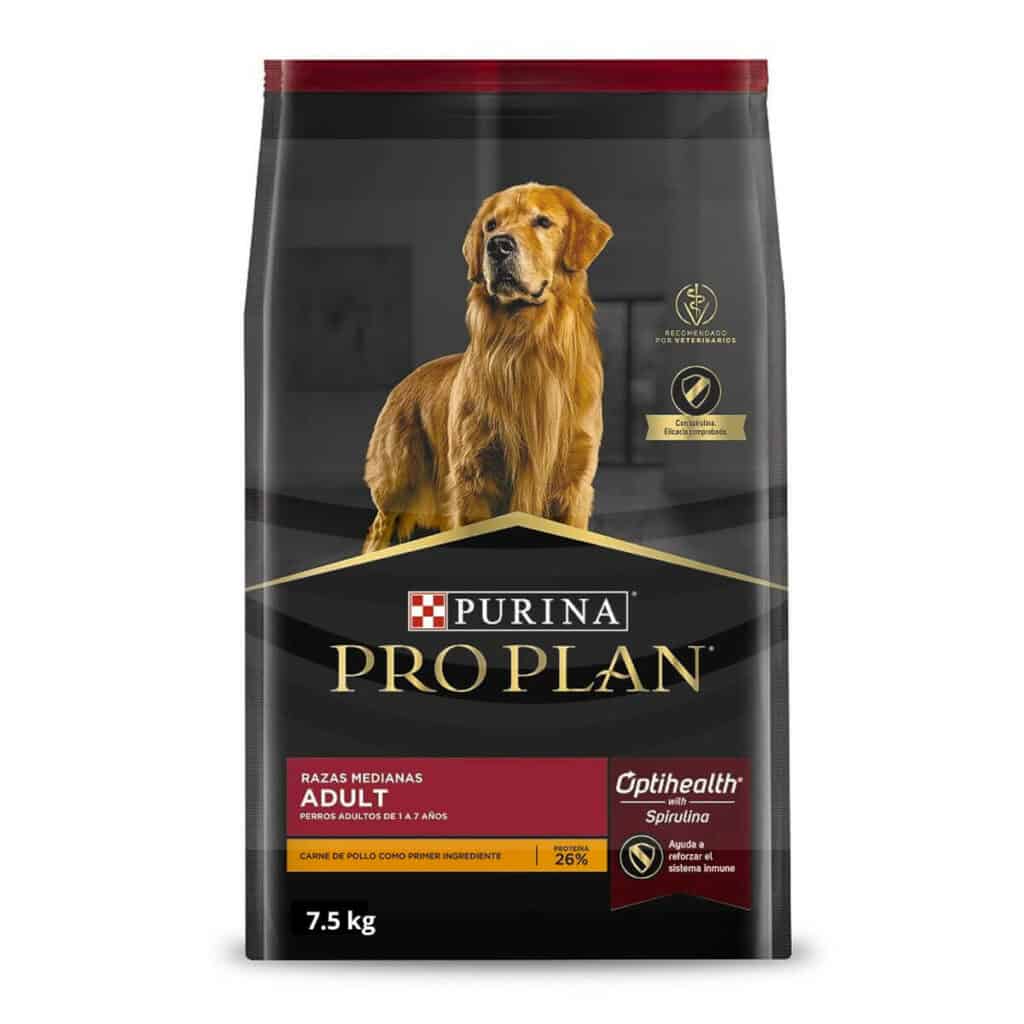 Purina Pro Plan Razas Medianas Adult, Optihealth, Pollo, 7.5 kg ...