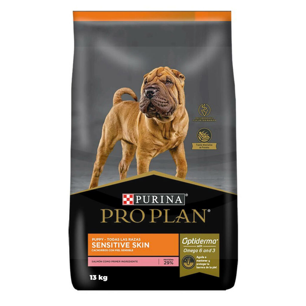 Purina Pro Plan Sensitive Skin, Puppy, Optiderma, Salmón, 13 kg ...