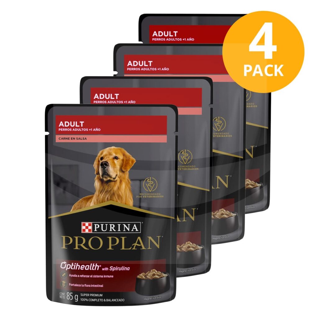Purina Pro Plan Adult, Optihealth, Carne, 85 gr (Pack de 4 ...
