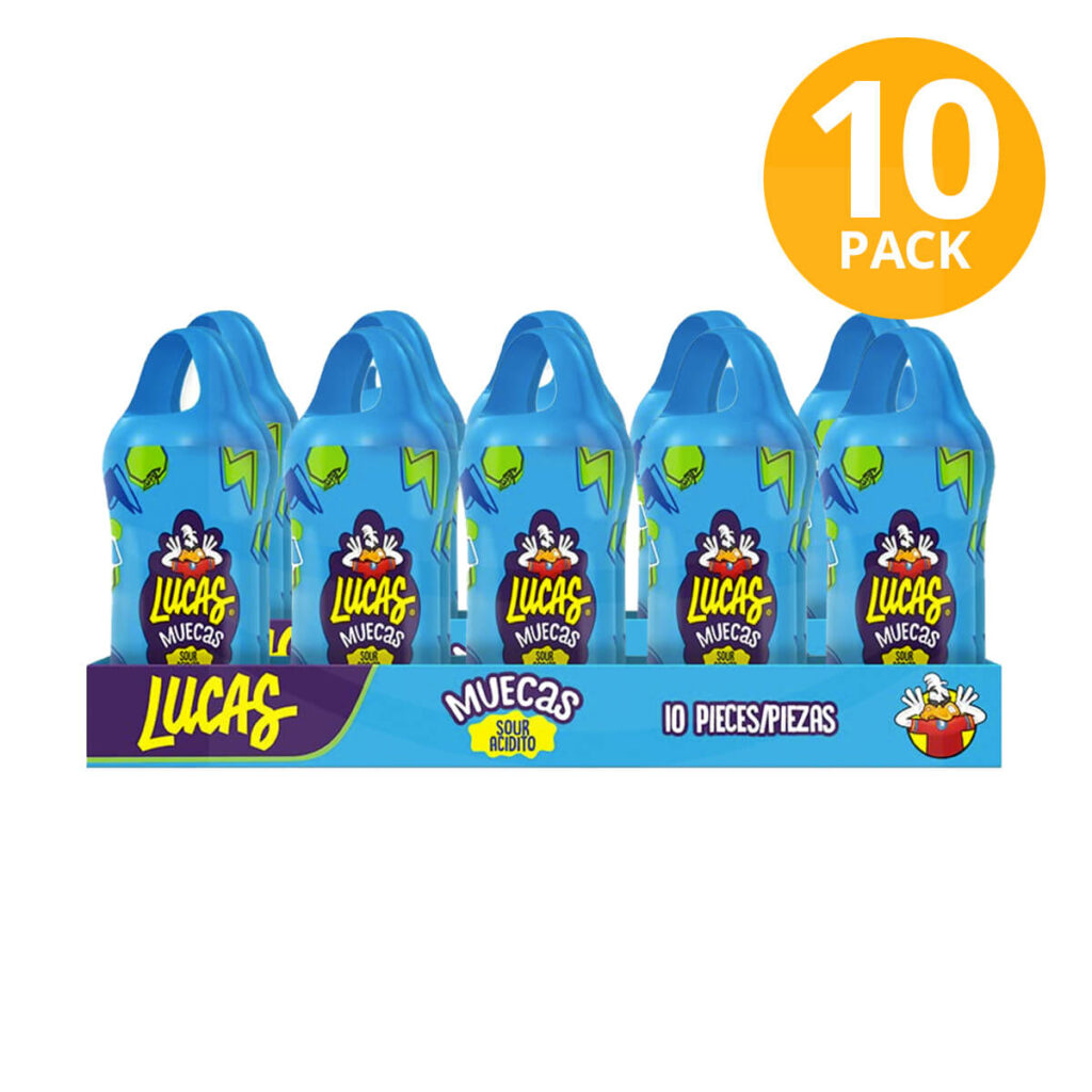 Lucas Muecas, Sour Aciditos, Paletas Lollipop con Polvo, 24 gr (Pack de ...