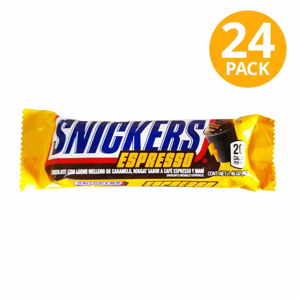 Snickers Espresso Bar, 1.46 OZ (Pack de 24) - Superunico - El ...