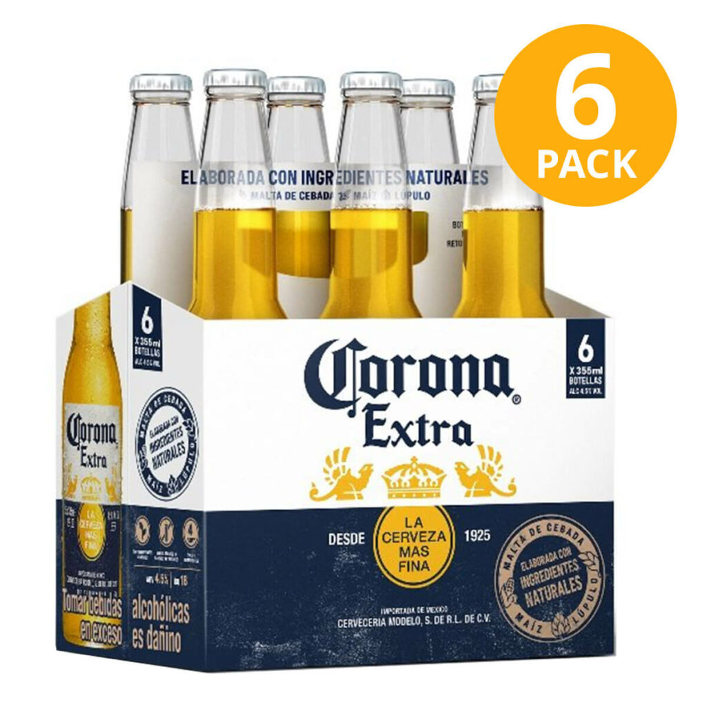 Corona Extra, Cerveza, Botella 355 ml (Pack de 6) - Superunico - El ...