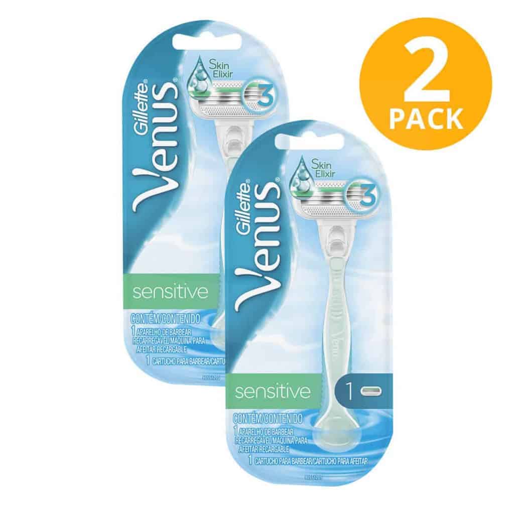 Gillette Venus Sensitive, Máquina para Afeitar Recargable + 1 Cartucho ...