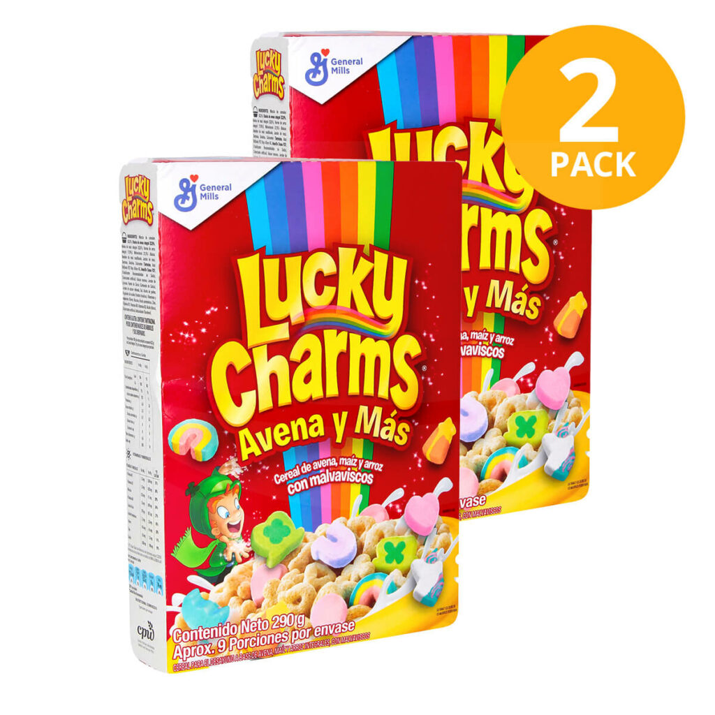 Lucky Charms con Malvaviscos Cereal Caja , 290 gr (Pack de 2 ...