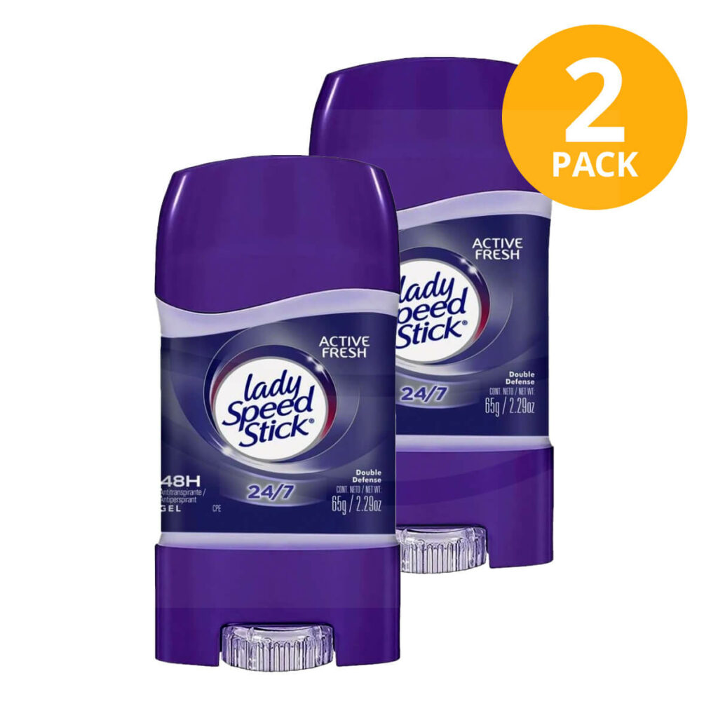 Lady Speed Stick Active Fresh, Desodorante en Gel, 65 gr (Pack de 2 ...