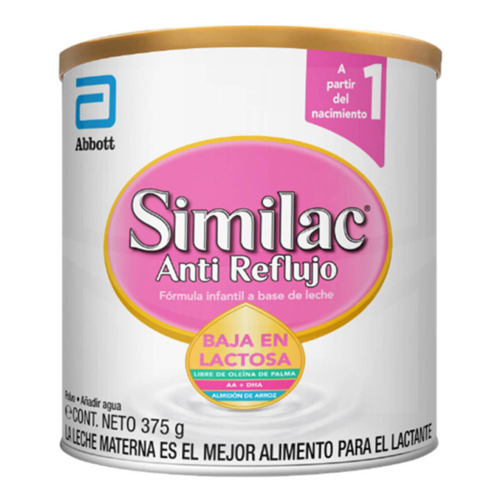 Similac 1 Anti Reflujo Baja en Lactosa, Fórmula Infantil, 375 gr ...