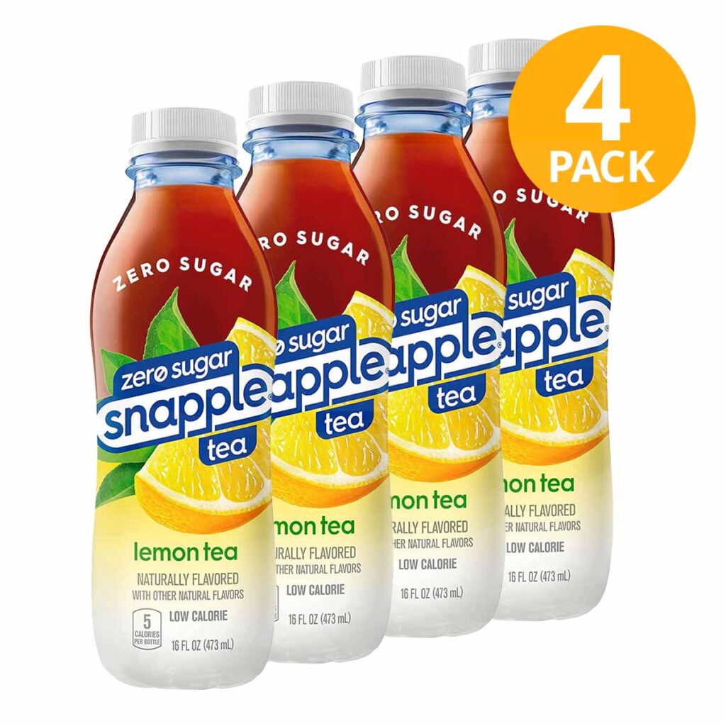 Snapple Zero Sugar, Lemon Tea, 16 OZ (Pack de 4) - Superunico - El ...