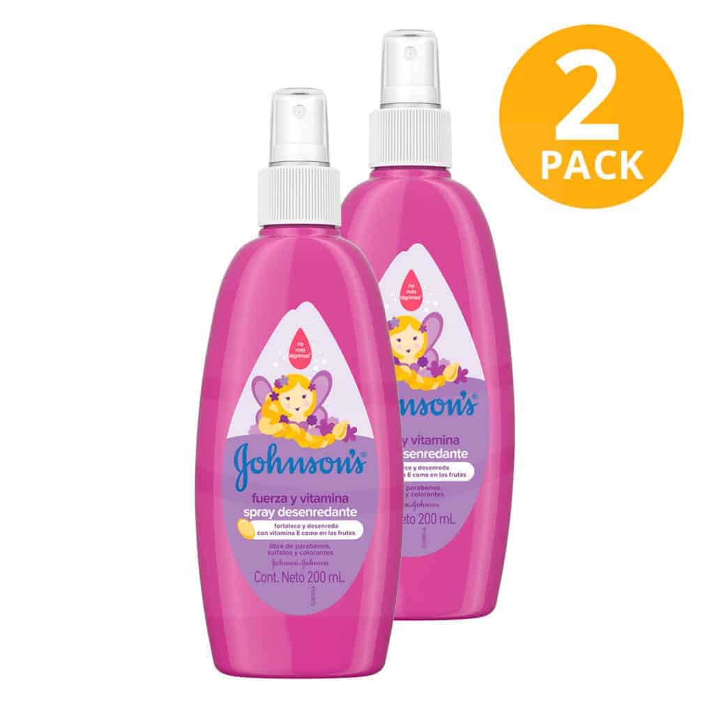 Spray Desenredante Johnson’s Fuerza y Vitamina, 200 ml (Pack de 2 ...