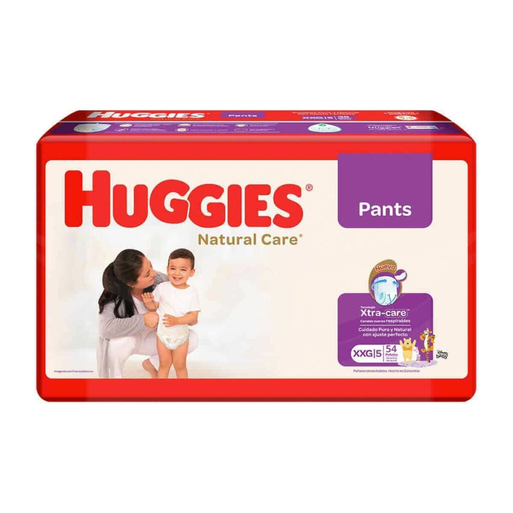 Huggies Natural Care Pants XXG, 54 Pañales - Superunico - El ...